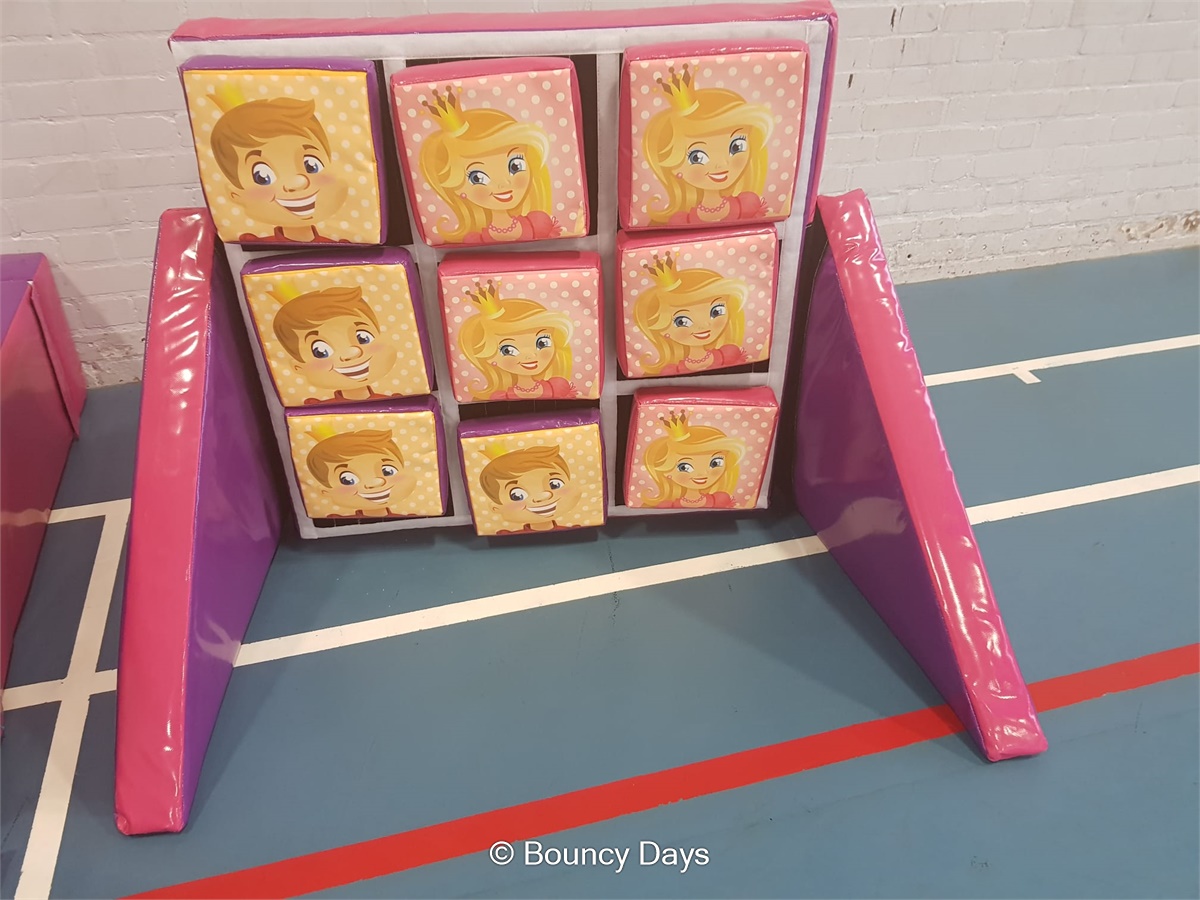 Princess Themed Soft play Set (includes 18-piece Soft Play shapes, ball pit, mats, stackable ...